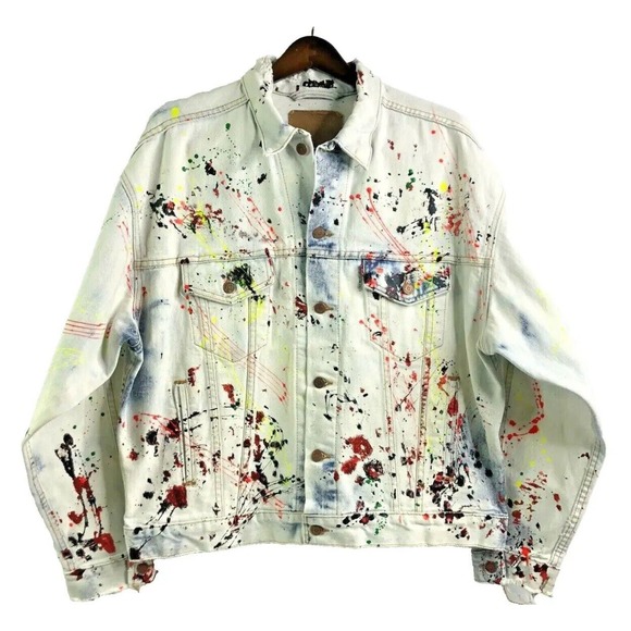 Levi's | Jackets & Coats | Vintage Levis Acid Wash Jean Jacket One Of A ...